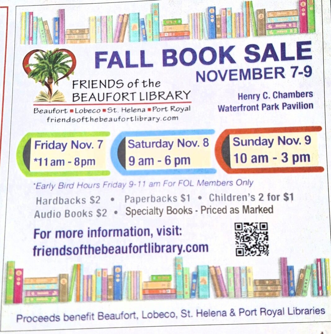 Beaufort Library huge Annual Book Sale coming to downtown waterfront ...